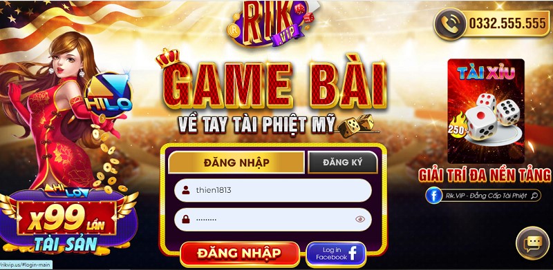 Đăng ký - Đăng nhập RikVip - Rikvip